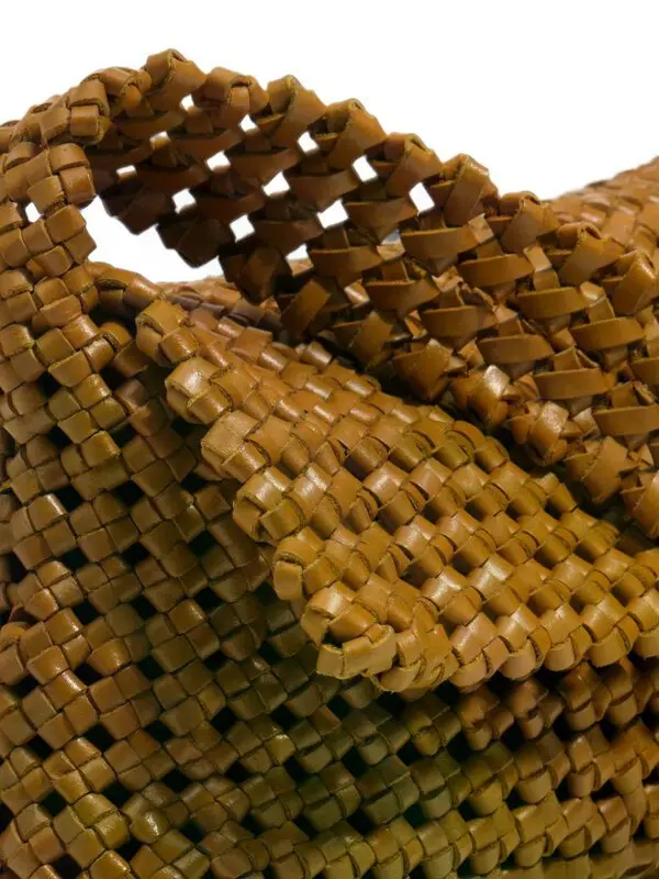 Bimba Y Lola Medium Lime Plaited Leather Shoulder Bag