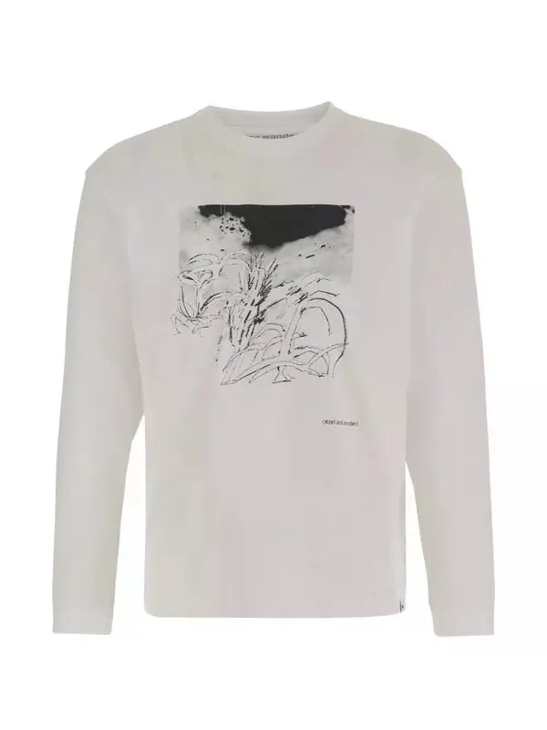 AND WANDER Long-sleeve T-shirt - White