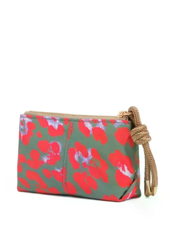Bimba Y Lola Basil Leopard Nylon Coin Purse