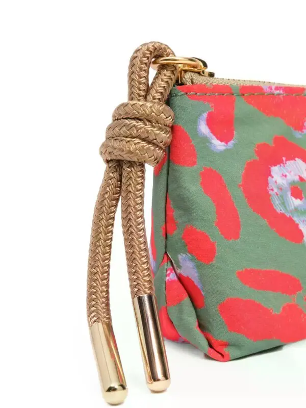 Bimba Y Lola Basil Leopard Nylon Coin Purse