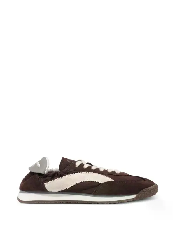 Bimba Y Lola Wine Suede And Nylon 13 06 Sneakers - Brown