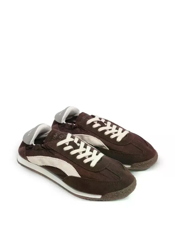 Bimba Y Lola Suede And Nylon Sneakers - Brown