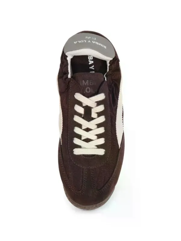 Bimba Y Lola Suede And Nylon Sneakers - Brown