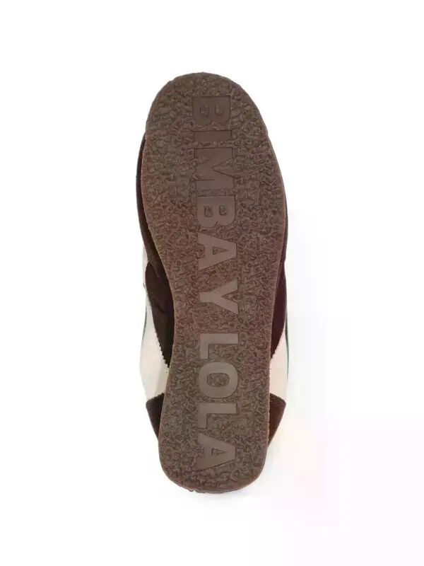 Bimba Y Lola Suede And Nylon Sneakers - Brown