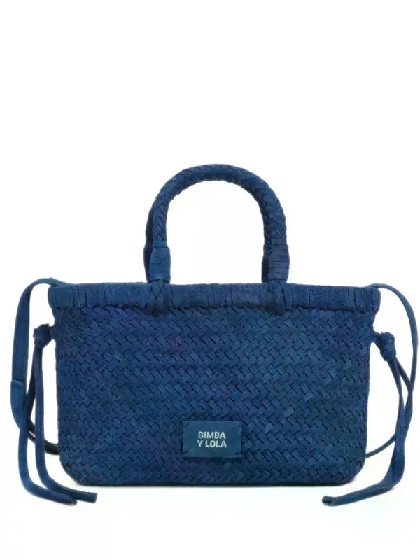 Bimba Y Lola Small Plaited Suede Crossbody Bag