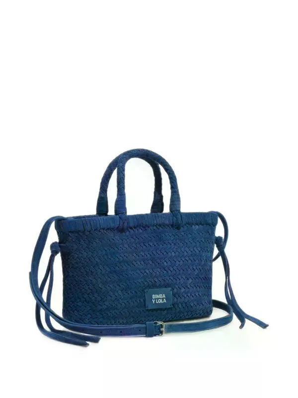 Bimba Y Lola Small Plaited Suede Crossbody Bag