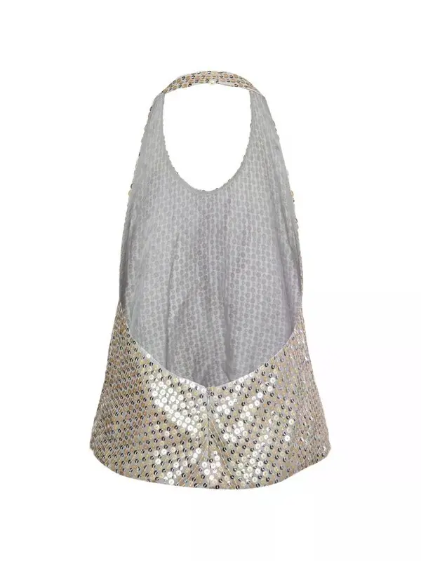 424 Sequin Embellished Halterneck Top