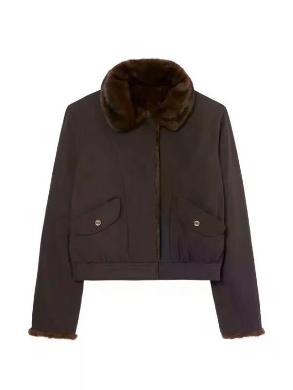 Claudie Pierlot Short Reversible Nylon Parka - Brown