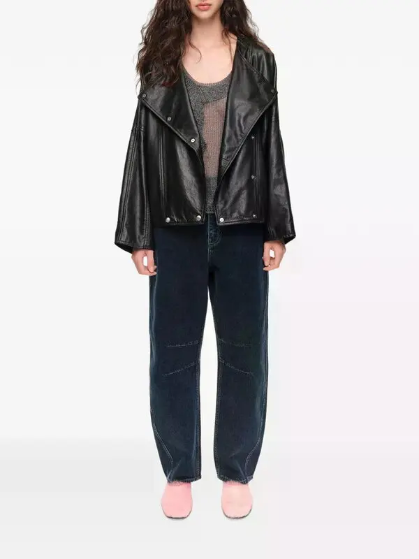 Bimba Y Lola Dark Gray Openwork Metallic Top