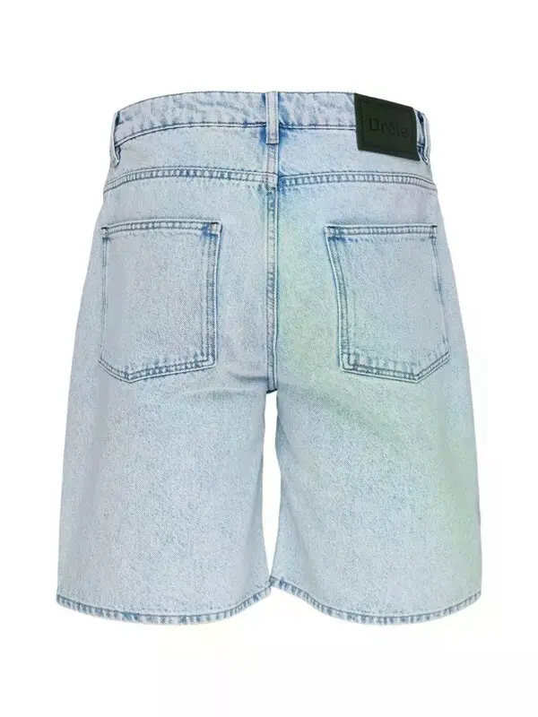 Drole De Monsieur Light-wash Denim Shorts - Blue