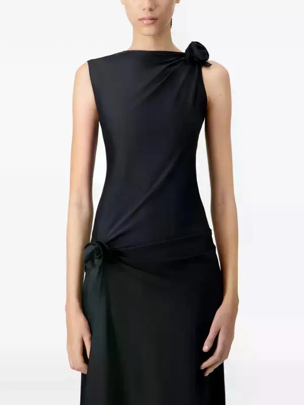 Coperni Relaxed Flower Asymmetric And Scultural Gown