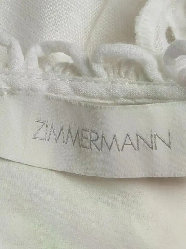Zimmermann Fil Coupé Lace-trimmed Dress
