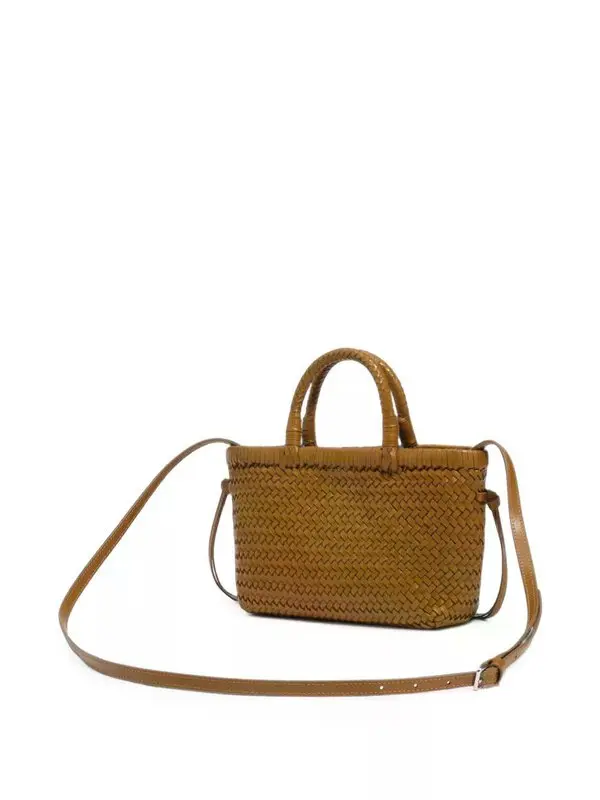 Bimba Y Lola Small Lime Plaited Leather Crossbody Bag