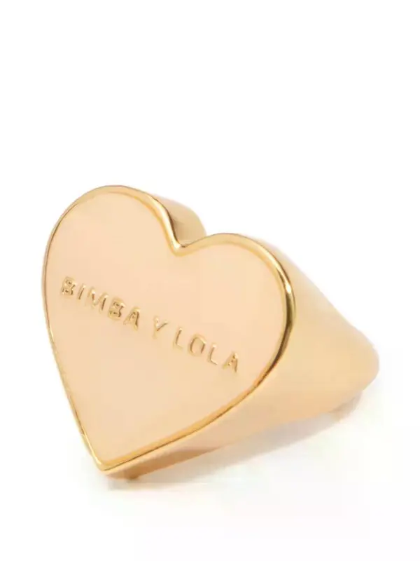 Bimba Y Lola Ivory Enamel Heart Ring