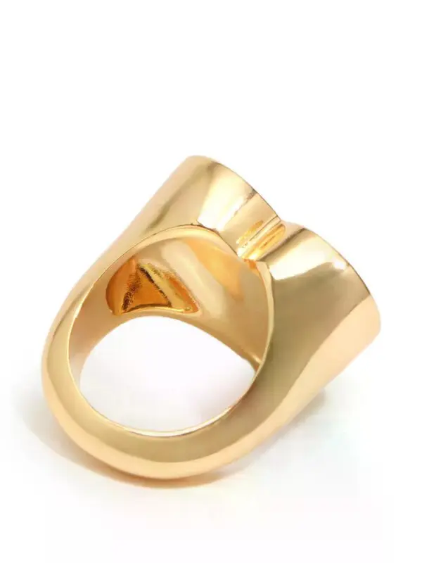 Bimba Y Lola Ivory Enamel Heart Ring