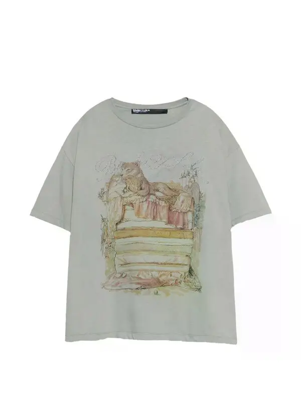Bimba Y Lola Light Fábula Logo T- Shirt - Grey