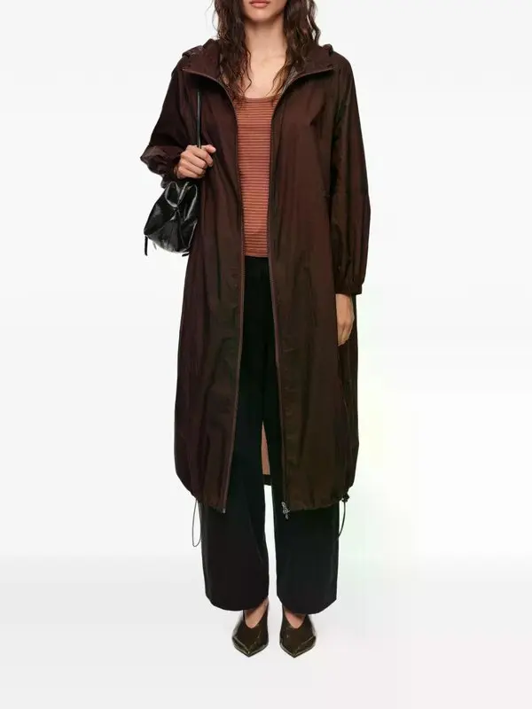 Bimba Y Lola Chocolate Fluid Trench Coat
