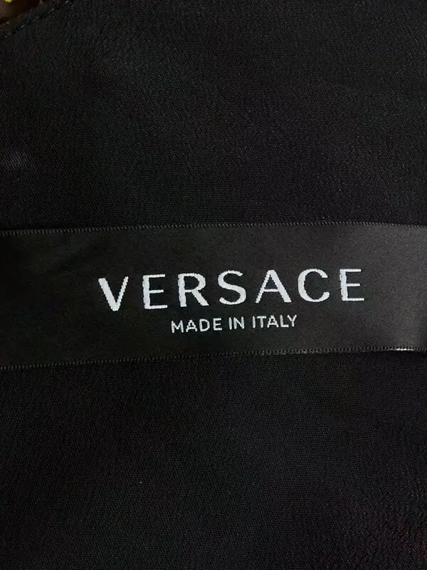 Versace Mini Leopard-print Flared Dress