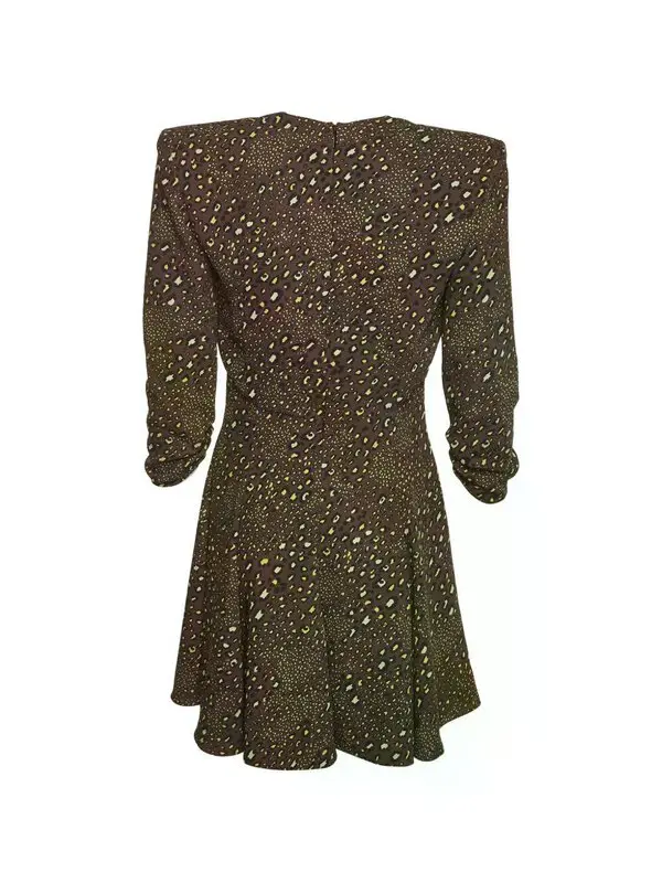 Versace Mini Leopard-print Flared Dress