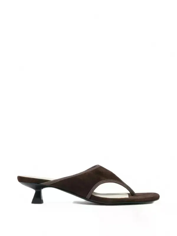Bimba Y Lola Suede Heeled Sandals - Brown