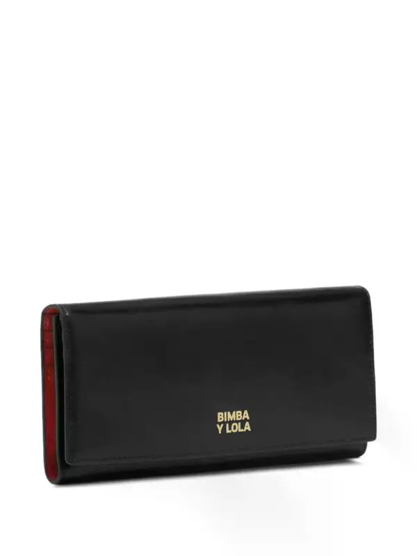 Bimba Y Lola Leather Continental Wallet - Black