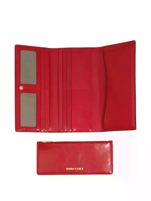 Bimba Y Lola Leather Continental Wallet - Black