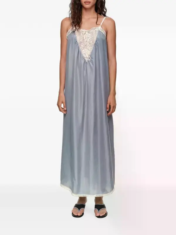 Bimba Y Lola Light Silk Dress With Lace Straps