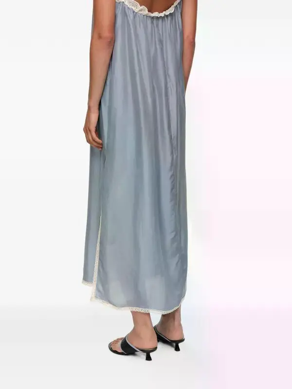 Bimba Y Lola Light Silk Dress With Lace Straps