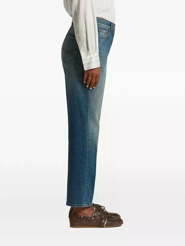Peserico Faded-effect Straight-leg Jeans
