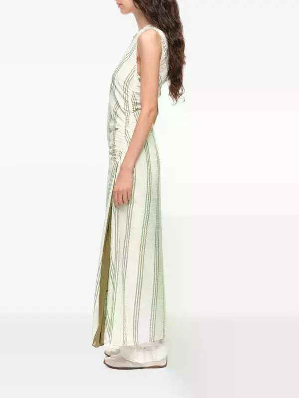 Bimba Y Lola Green Sleeveless Midi Dress
