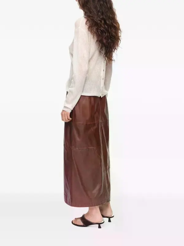 Bimba Y Lola Ivory Ribbed Sweater With Buttoned Neckline