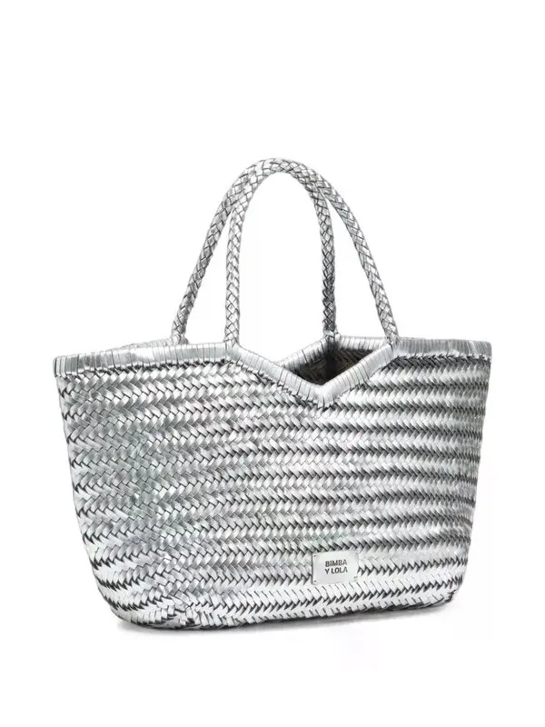 Bimba Y Lola Woven Leather Tote Bag