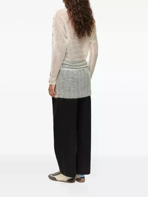 Bimba Y Lola Ribbed Batwing Sleeve Sweater
