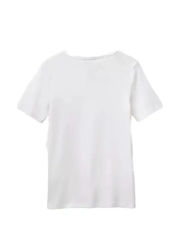 BENETTON Logo-embroidered T-shirt