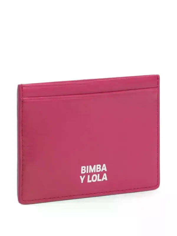 Bimba Y Lola Fuchsia Leather Card Holder