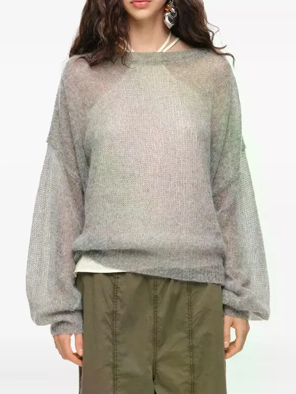 Bimba Y Lola Mohair Blend Sweater - Grey