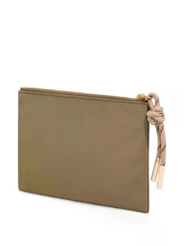 Bimba Y Lola Olive Nylon Pocket Purse