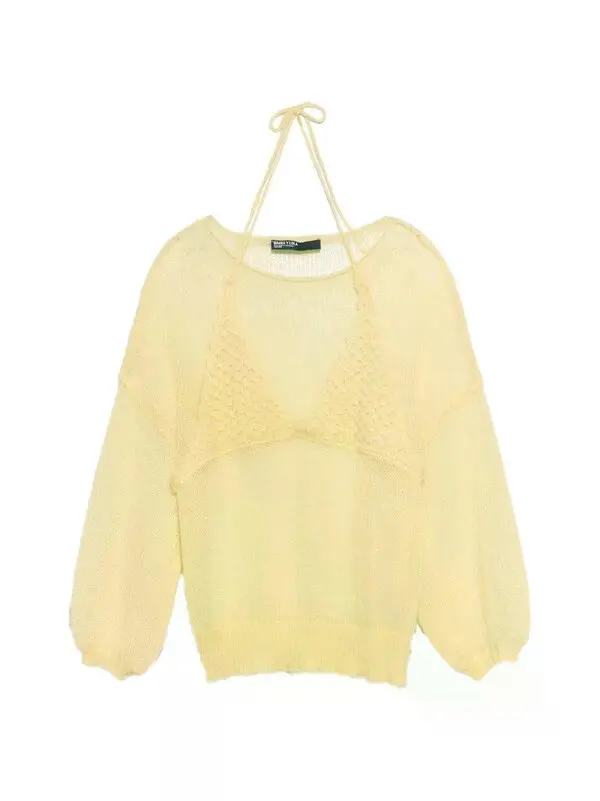 Bimba Y Lola Light Mohair Sweater With Overlay Top