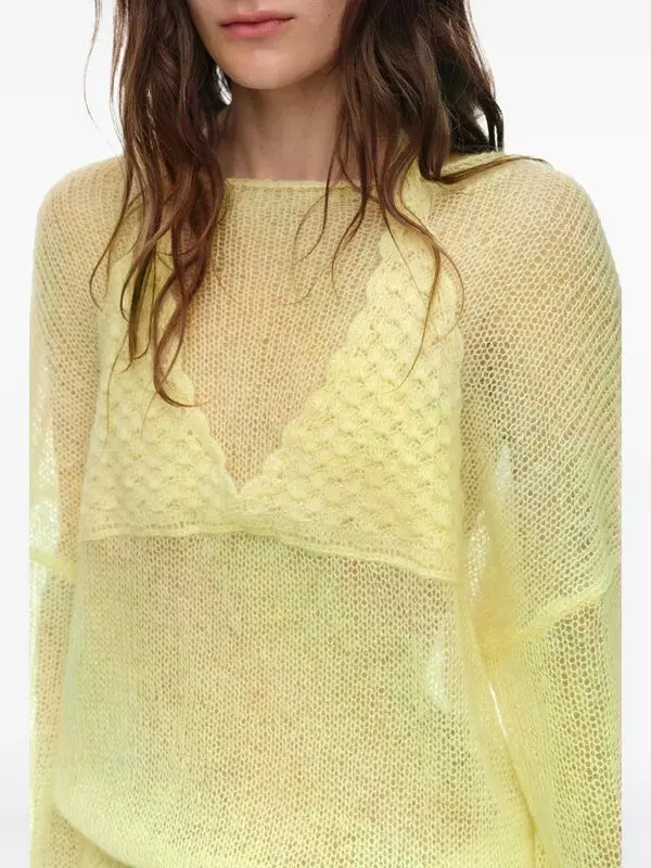 Bimba Y Lola Light Mohair Sweater With Overlay Top