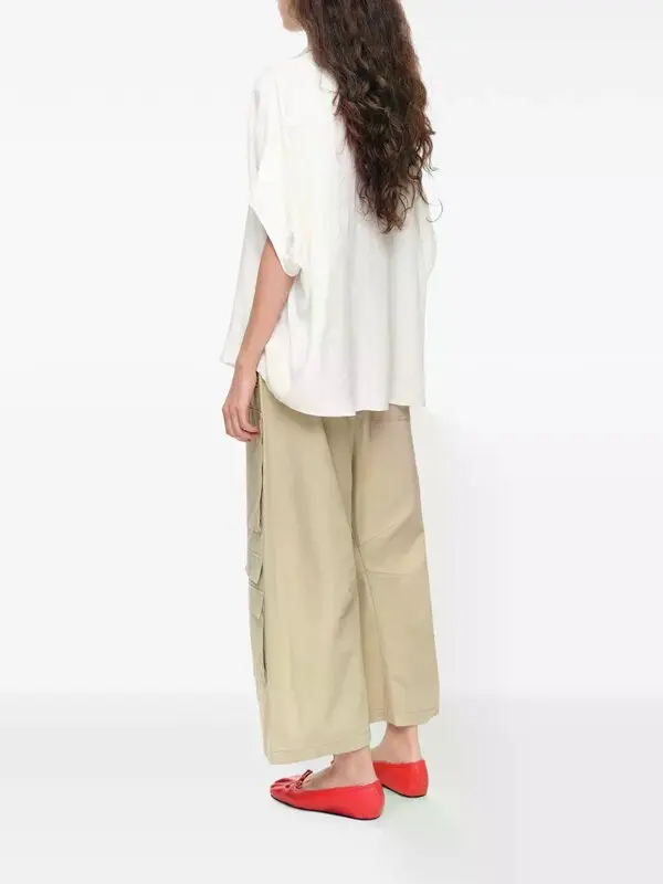 Bimba Y Lola Knotted Neckline Cape Shirt