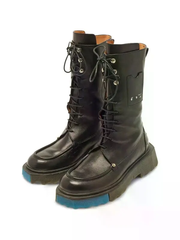 Off-White Lace-up Lug-sole Boots