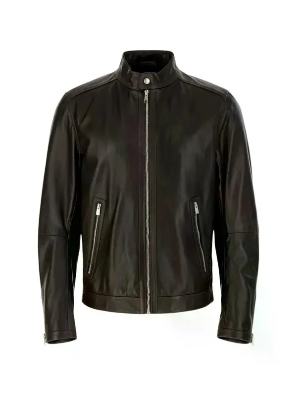 BOSS Zip-up Leather Jacket