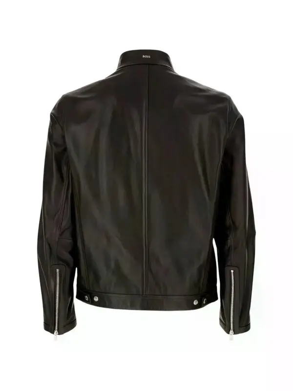 BOSS Zip-up Leather Jacket