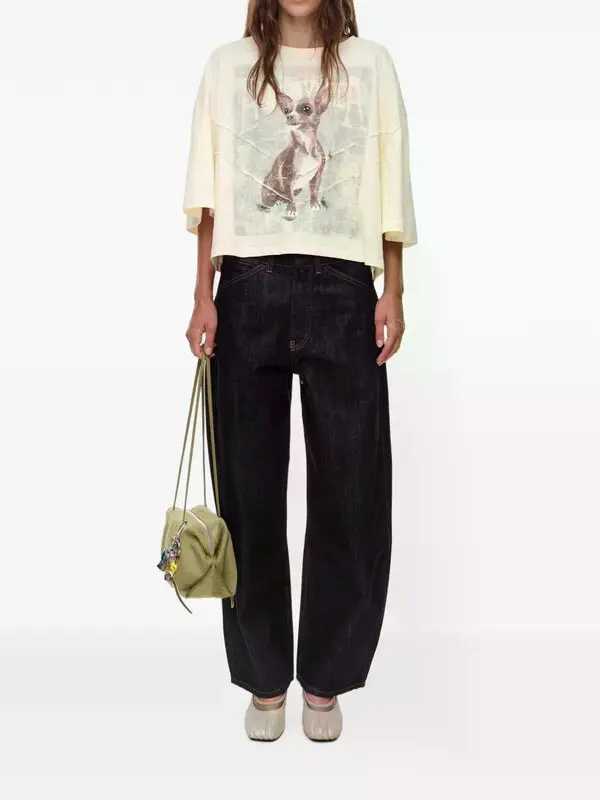 Bimba Y Lola Camel Chihuahua Boxy T-shirt - Neutrals