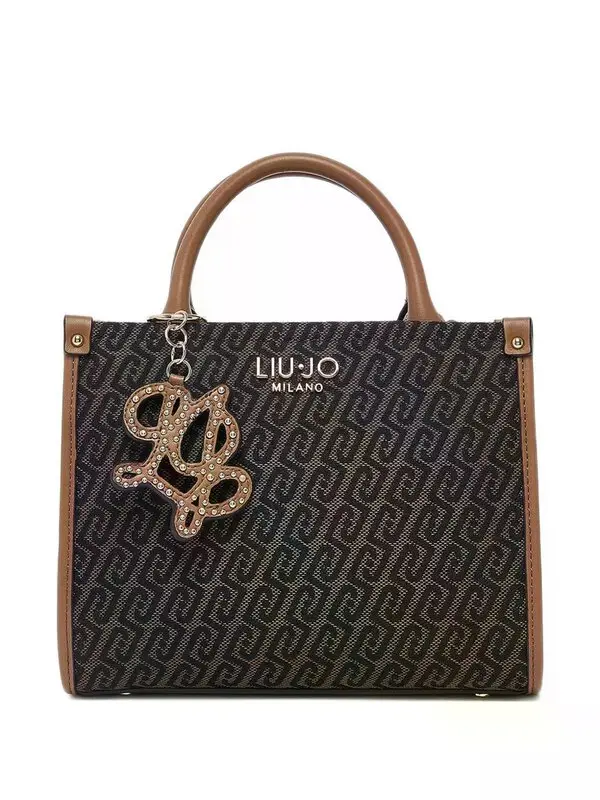 Liu Jo Jacquard Tote Bag With Charm