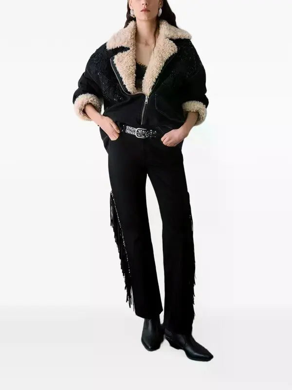Liu Jo Denim Jacket With Teddy Inserts