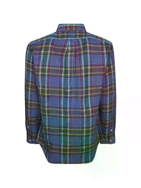 Polo Ralph Lauren Custom Fit Plaid Flannel Shirt - Blue