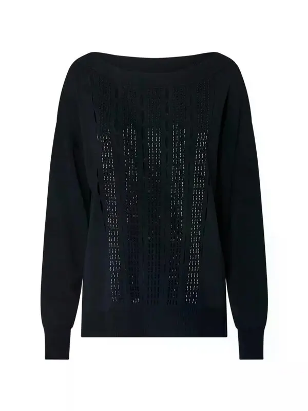 Liu Jo Sweater With Embroidered Cut-outs