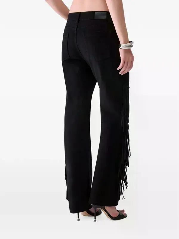 Liu Jo Straight Leg Jeans With Side Fringes