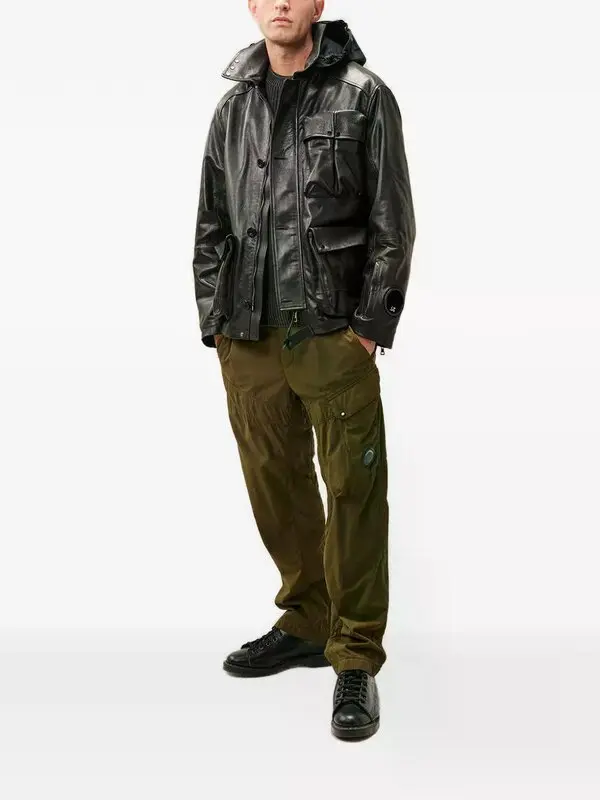 C.P. COMPANY Grained Leather Jacket